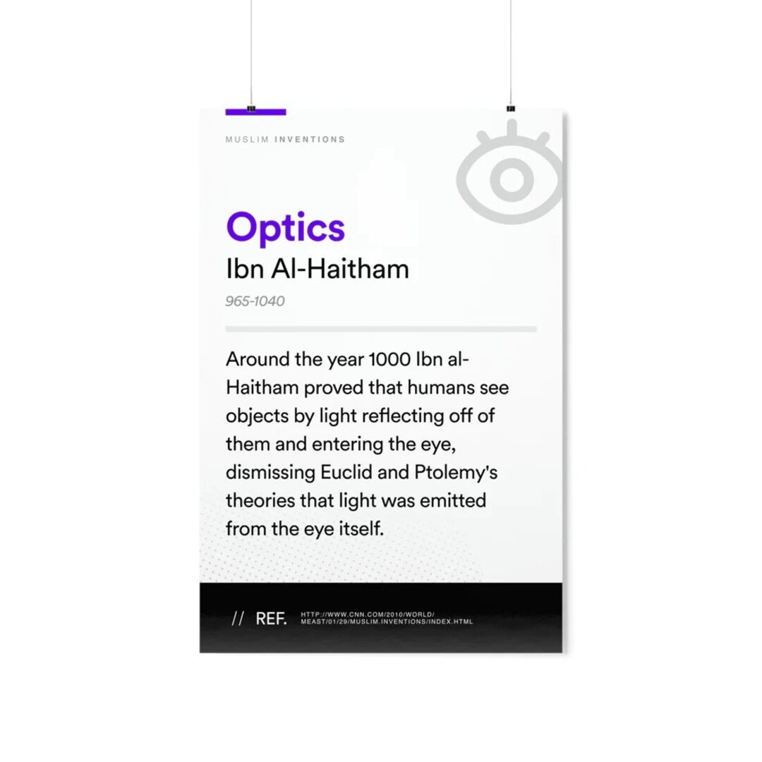 Inventions Optics Inspiring Islamic Art Poster 24x36 Muslim Values ...