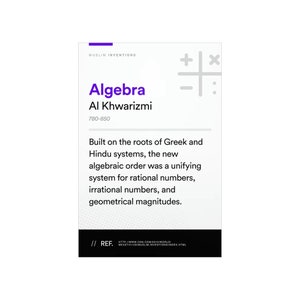 Inventions Algebra Inspiring Islamic Art Poster 24x36 Muslim Values ...