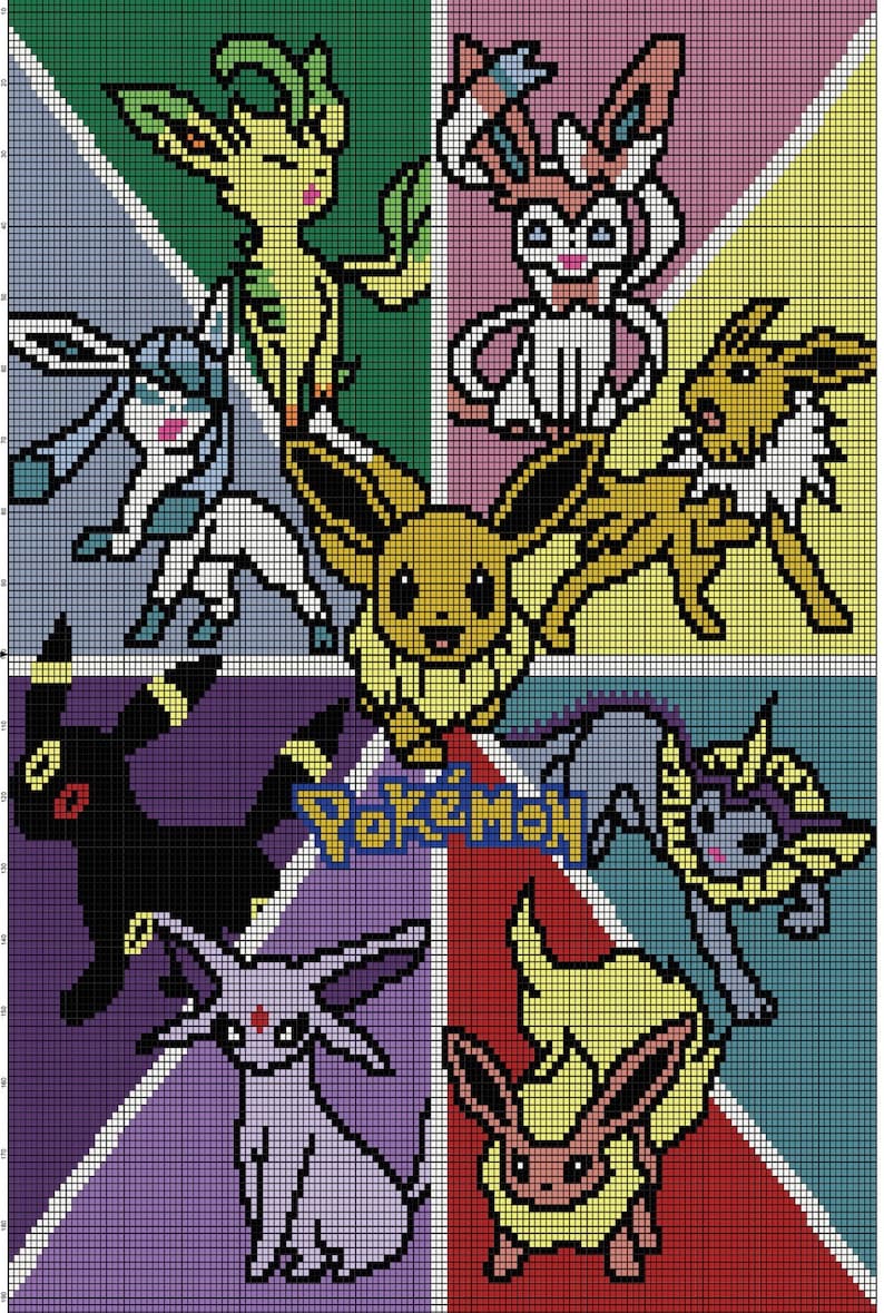 Pokémon Crochet Fun Crochet Graph, Pokémon Crochet Pattern, Graphgan ...