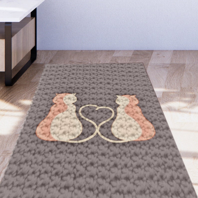 Cat Pattern, Crochet Graph Cats, SC C2c Pattern, Written Row by Row ...