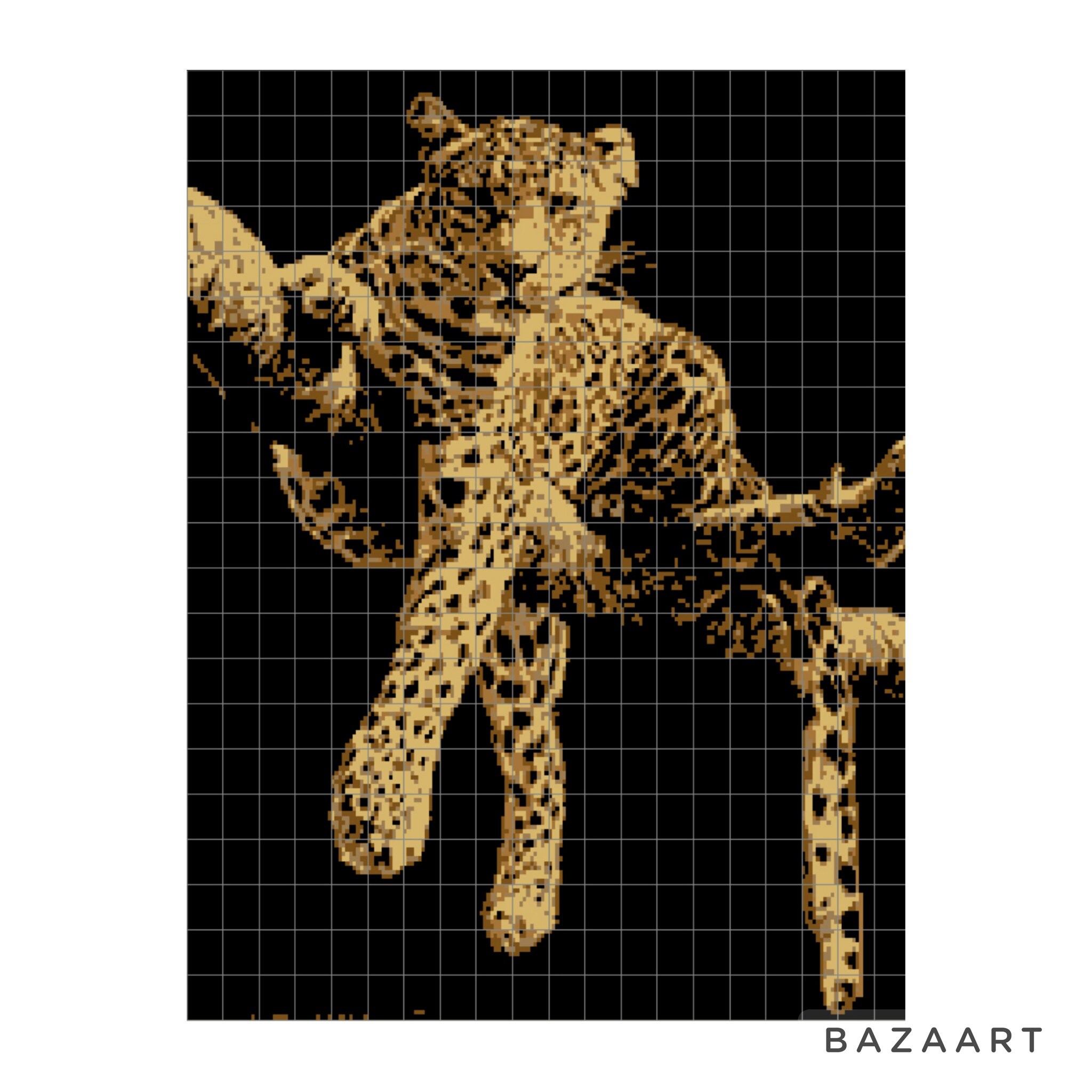 Leopard Graph Crochet Pattern Graph and Crochet Pattern Could Also Be ...
