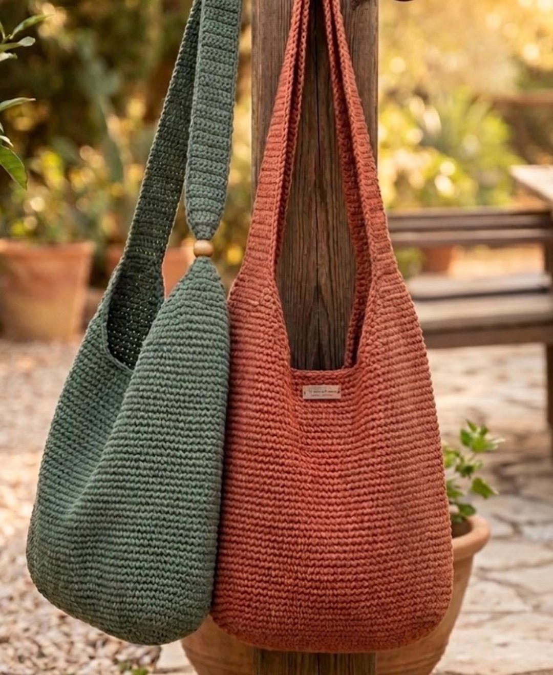 Crochet Tote Bag Pattern, Easy Market Tutorial, Beginner Crochet Purse ...