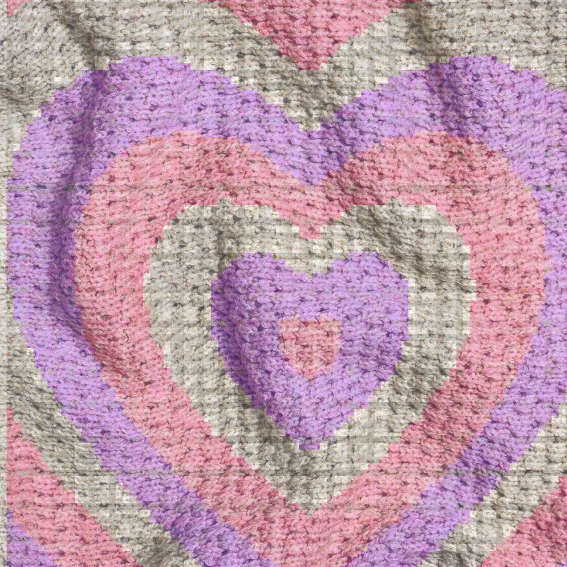 Heart Graph Crochet Pattern|row by Row Butterfly Afghan|graph for Baby ...