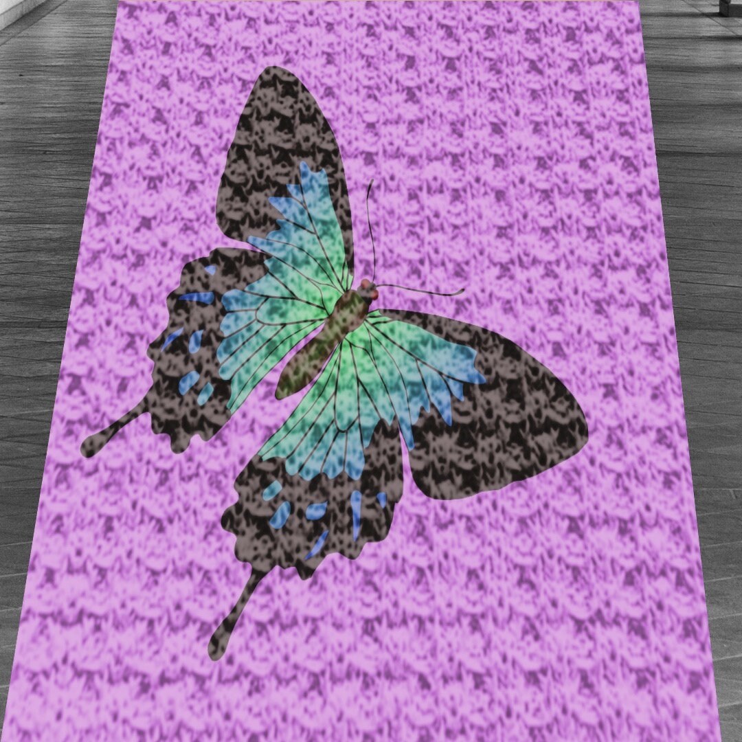 Flying Butterfly Crochet Graph Pattern Instant Digital Download Blanket ...