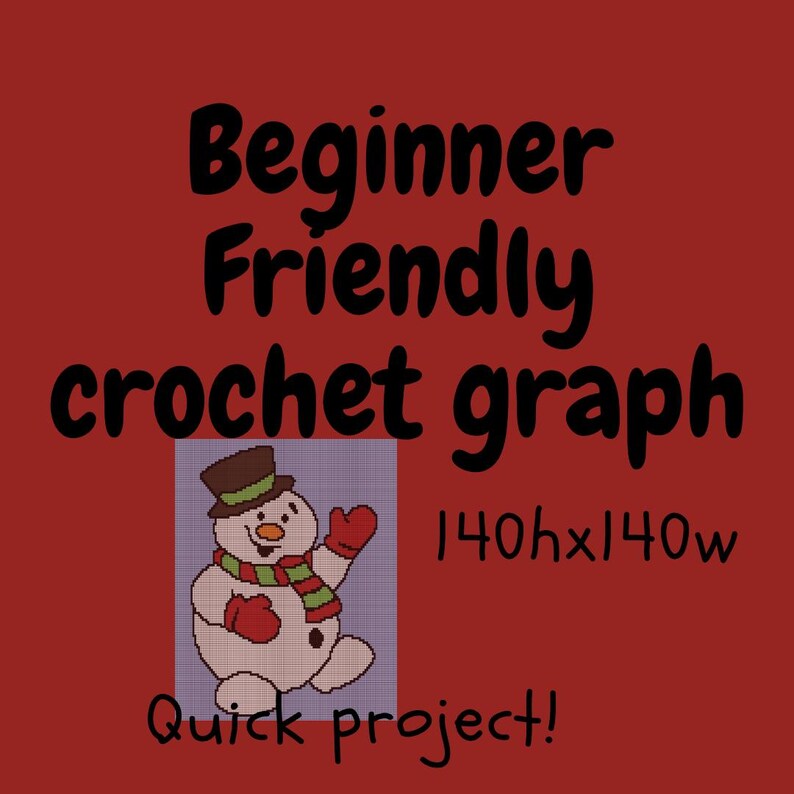 Snowman Afghan Crochet Pattern, Holiday Blanket Graph (PDF Pattern) - Etsy