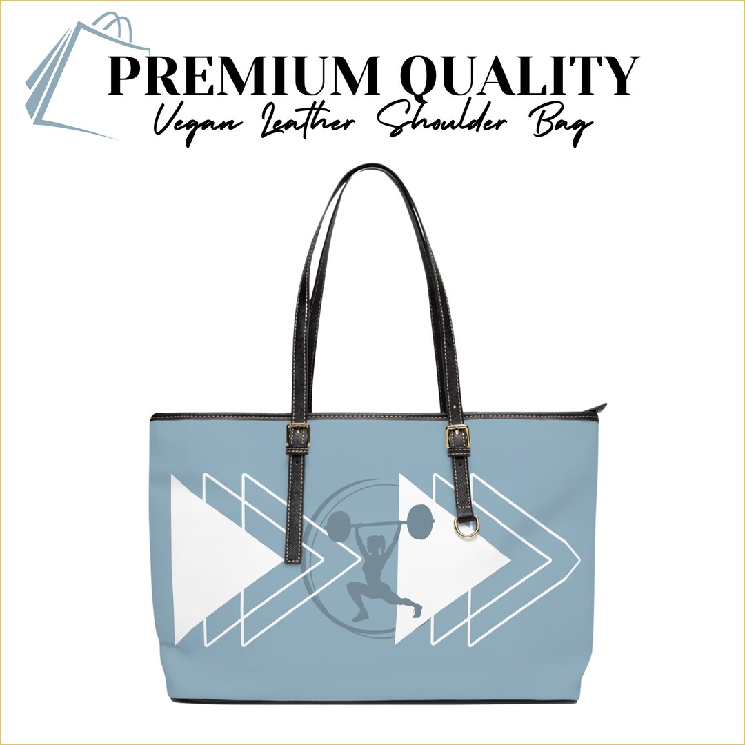 Weightlifter Split Snatch Fitness Luxury Vegan Leather Shoulder Bag ...