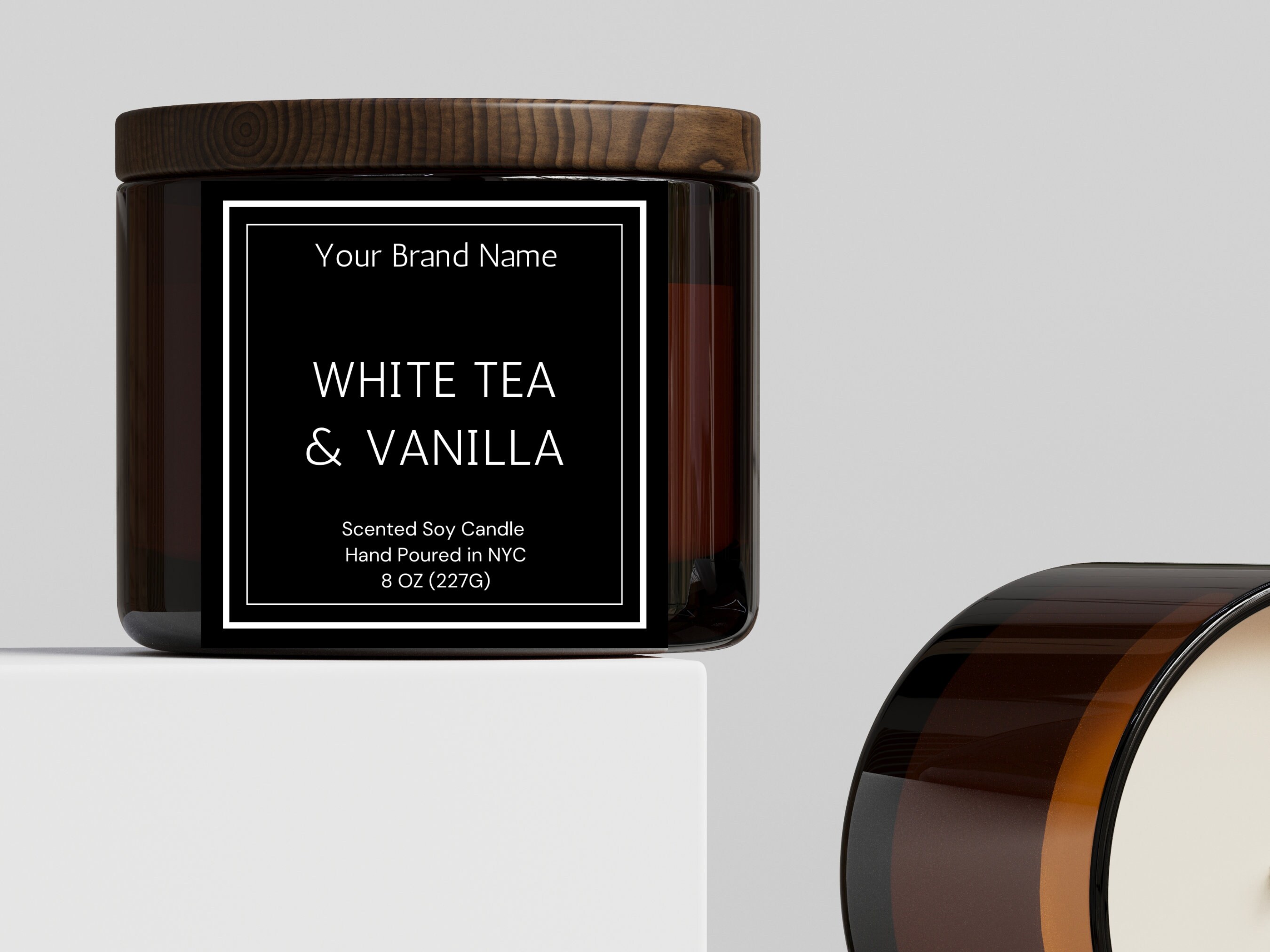 Elegant Candle Label Template, Editable Candle Label Design ...