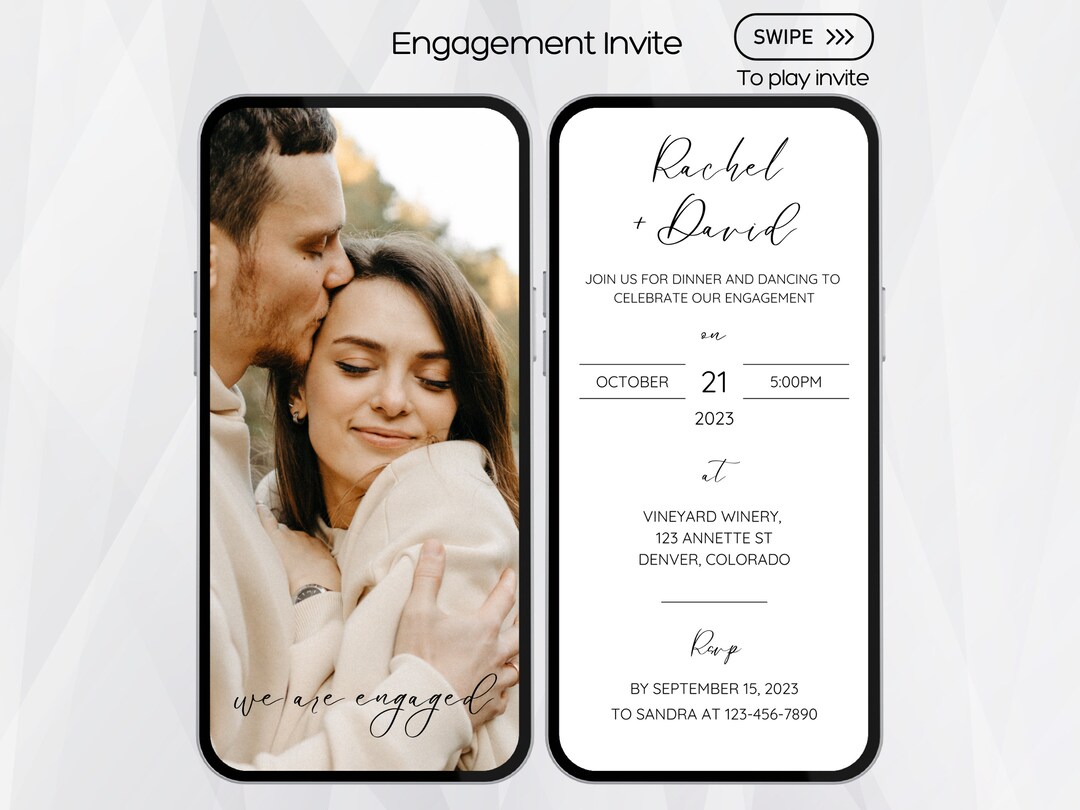 Engagement Invitation Template, Animated Engagement Invitation ...