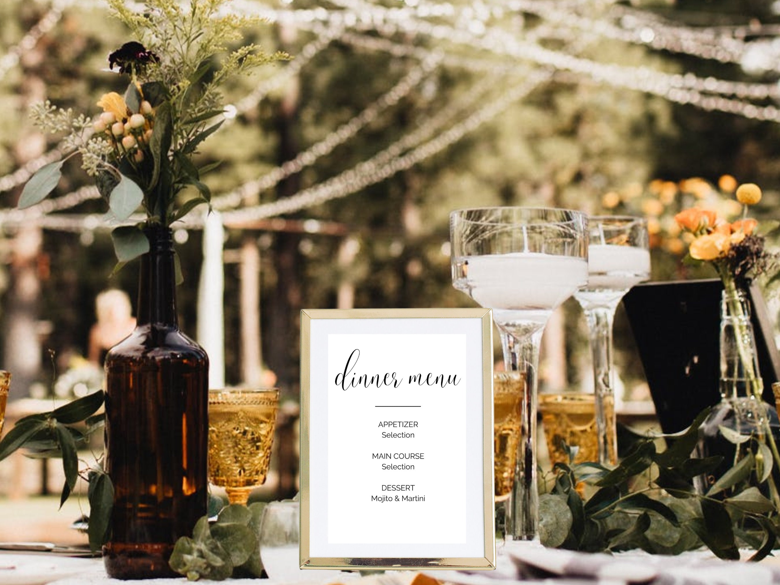 Minimalist Wedding Sign Bundle, Wedding Program, Wedding Menu, Modern ...