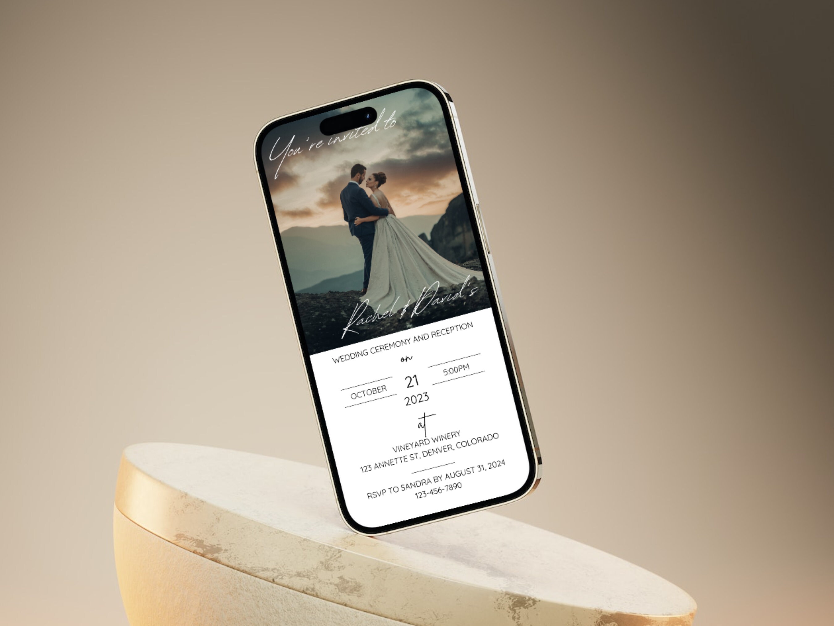 Animated Wedding Invitation With Photo, Wedding Invitation Template ...