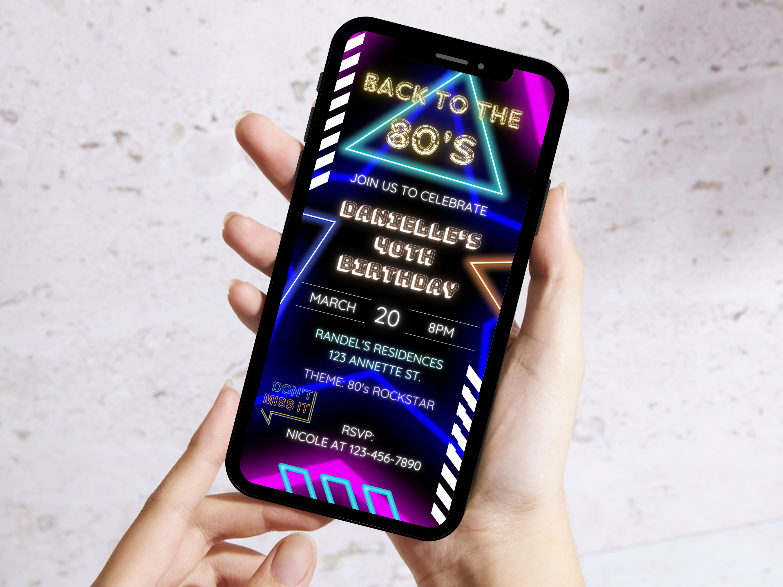 1980s Theme Party Invitation, 80s Birthday Invitation, Back to the 80s ...