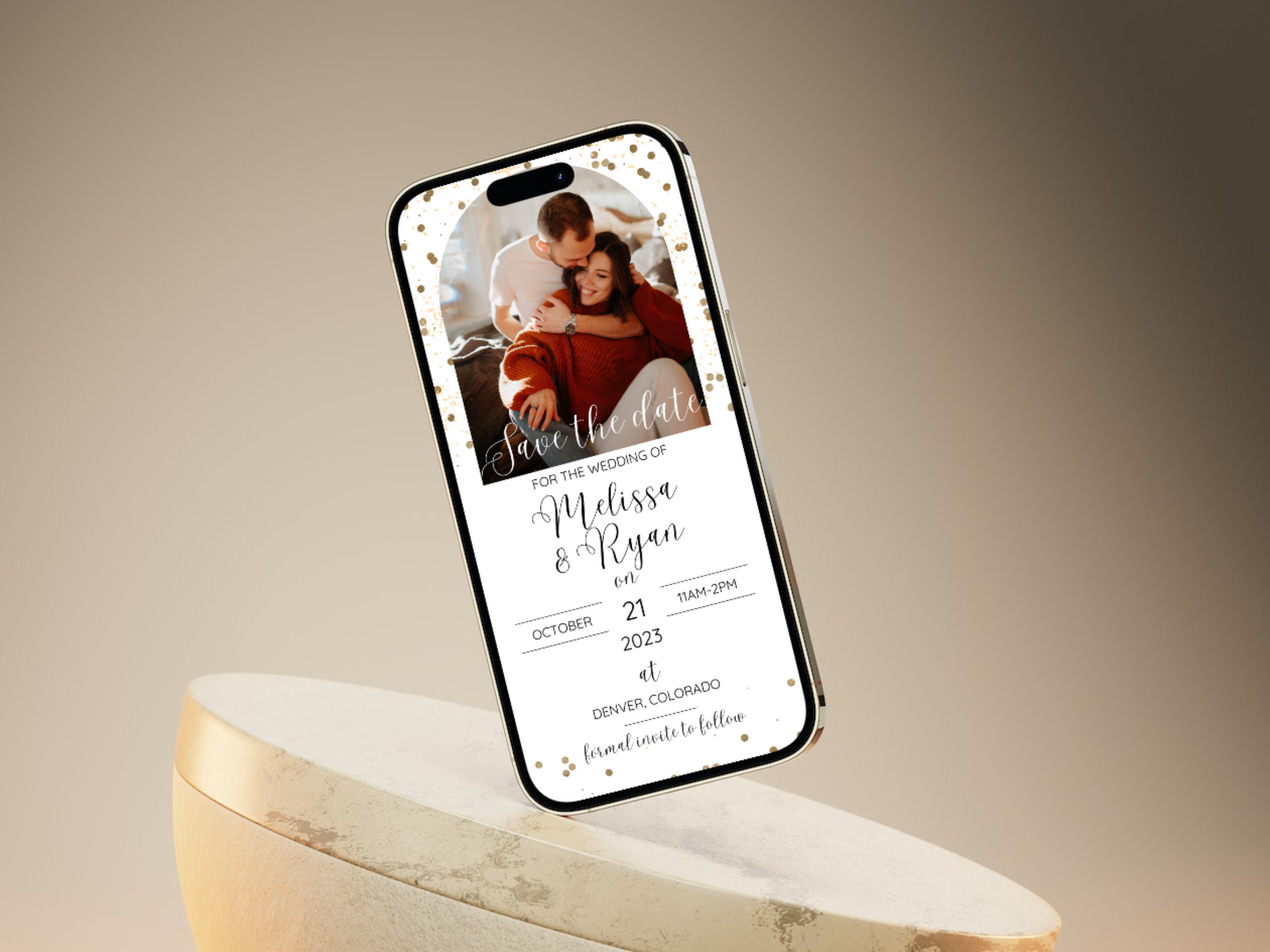 Digital Save the Date Template, Save the Date With Photo, Digital Save ...