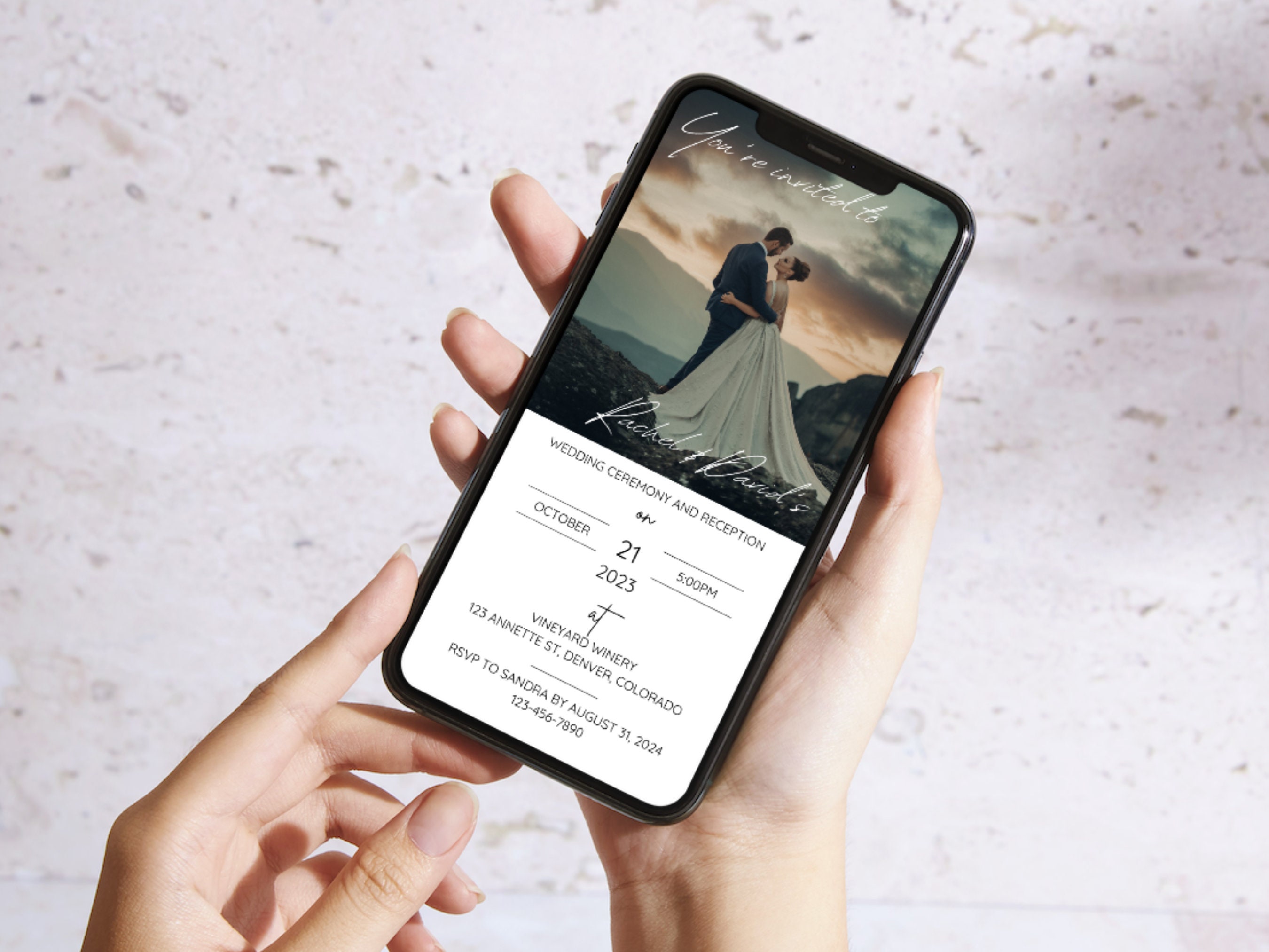 Animated Wedding Invitation With Photo, Wedding Invitation Template ...