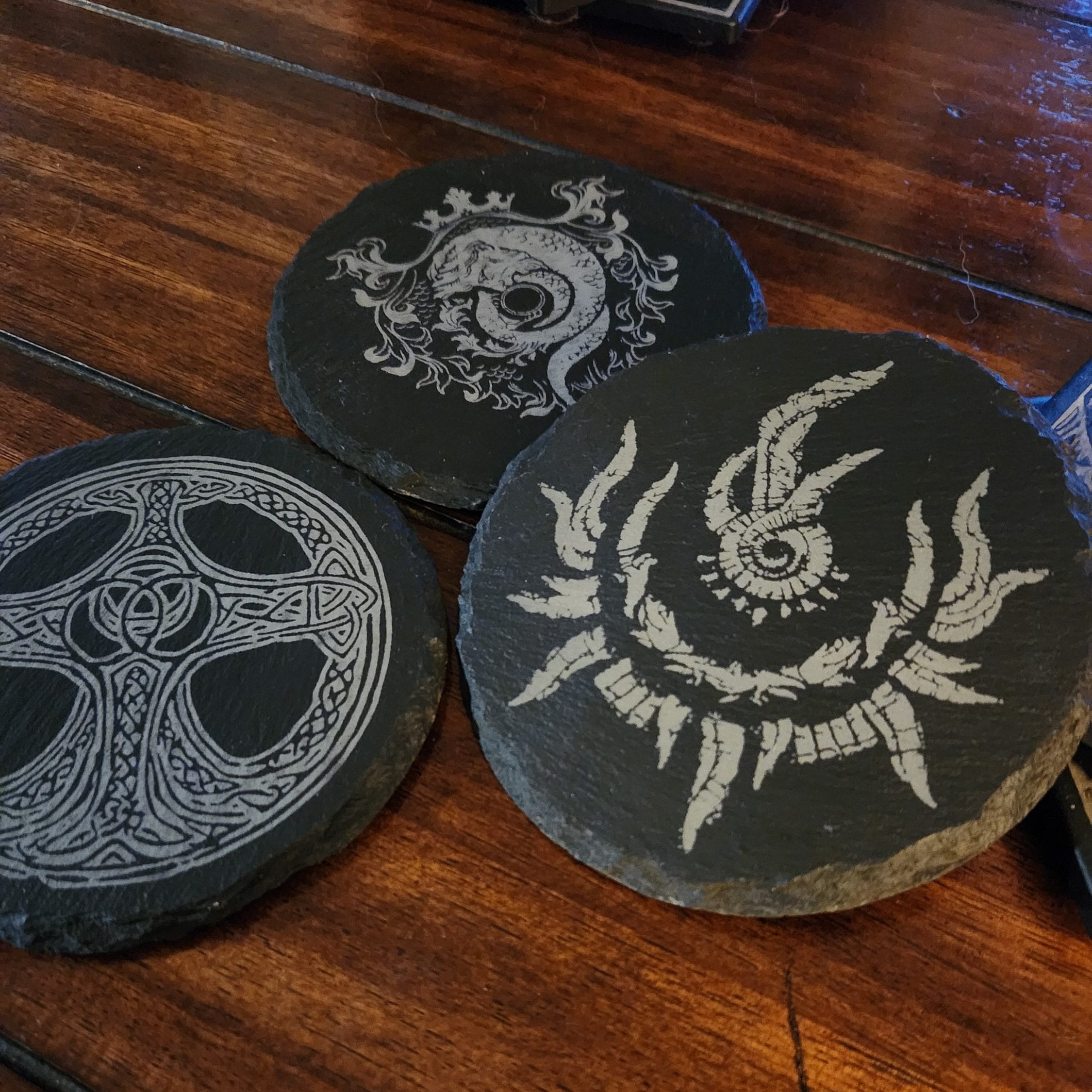 Elden Ring Spell Circle Slate Coasters set of 4 Mix and Match ...