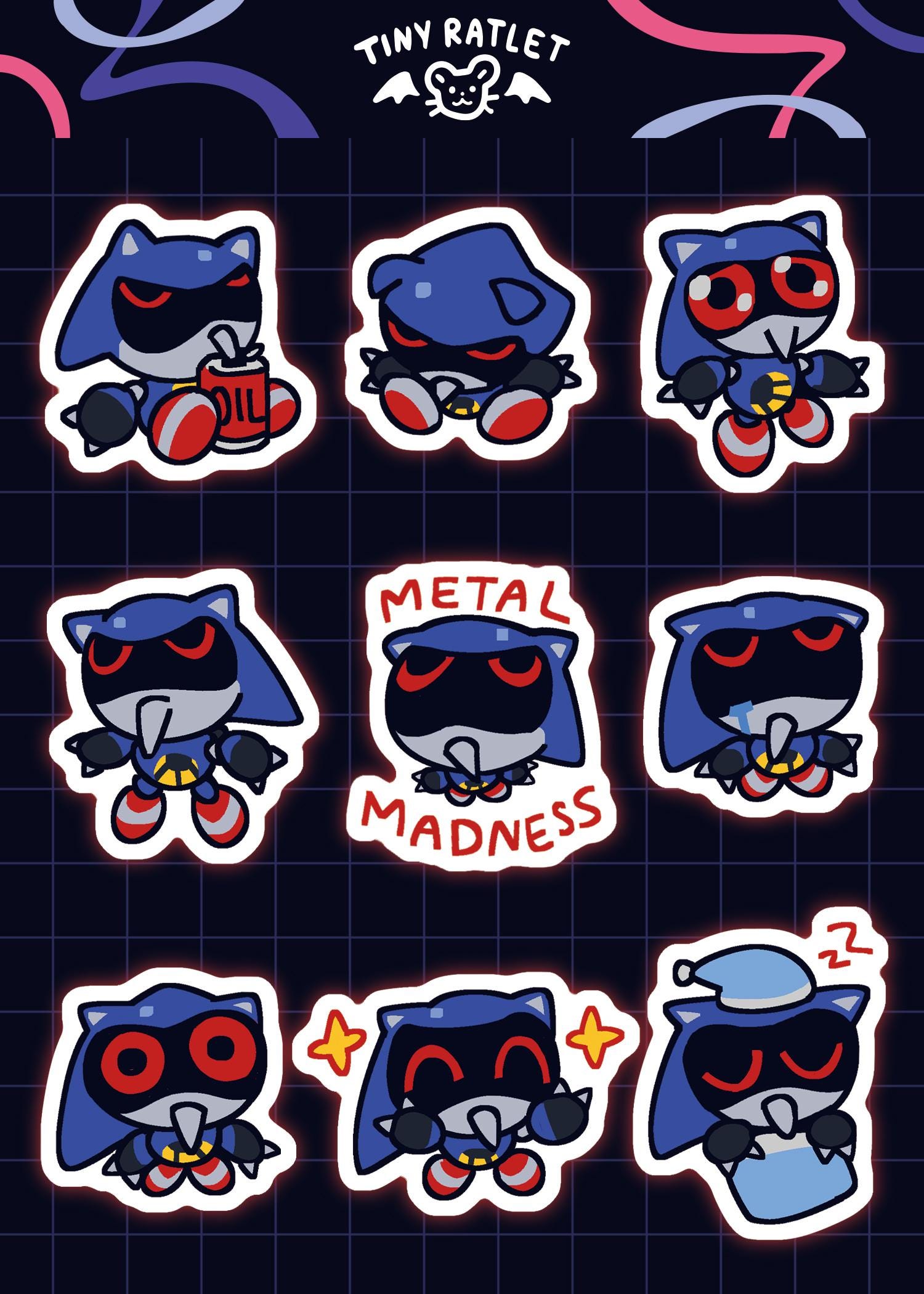 Metal Sonic Sticker Sheet!! - Etsy