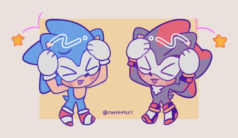 Sonic Bleeh Keycharms - Etsy