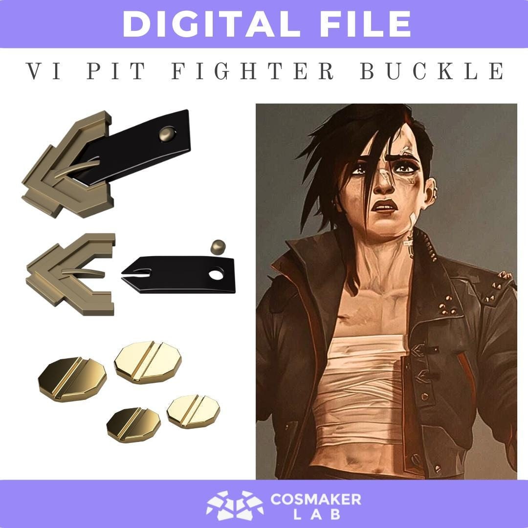Vi Pit Fighter Buckle Arcane Season 2 - Etsy