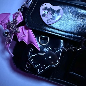 Digital Kitty Ascii Star Keychain - Etsy