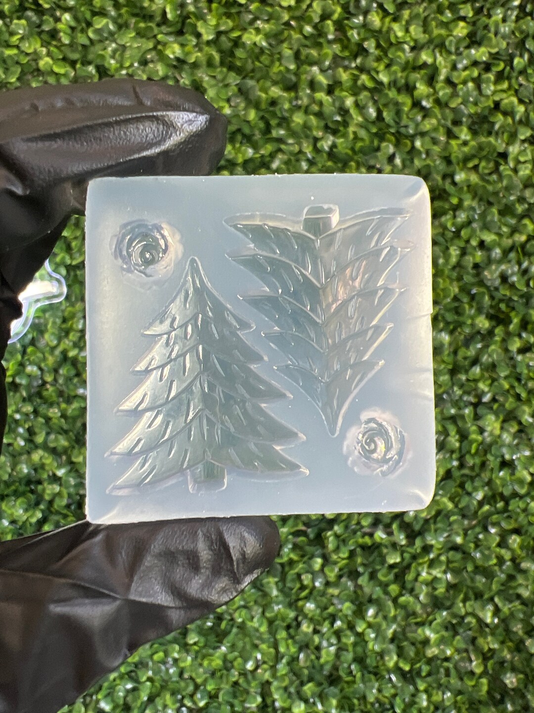 Flexible Silicone 34x40 Pine Tree 10mm Rose Christmas Mold - Etsy