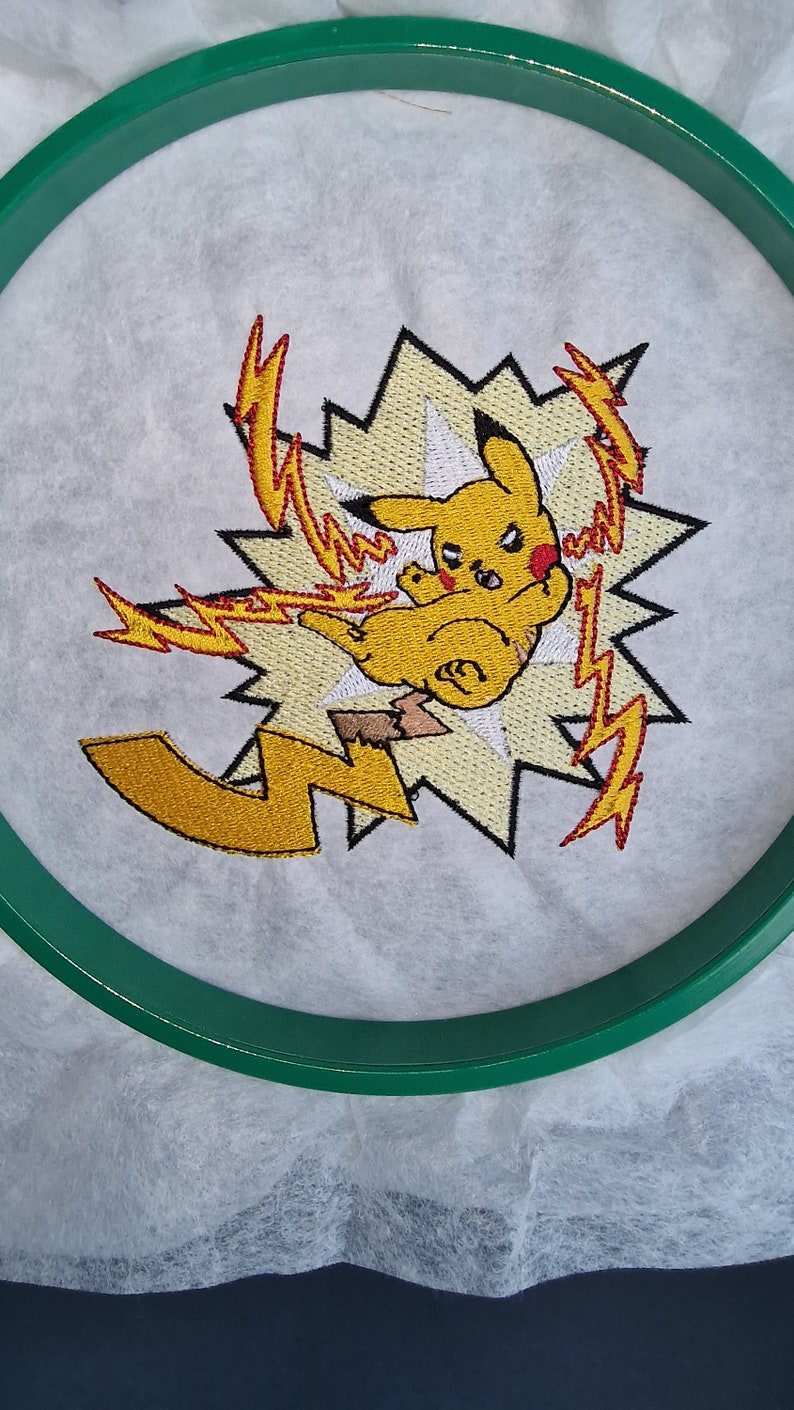 POKEMON EMBROIDERY DESIGN, Pikachu Machine Embroidery Design, - Etsy