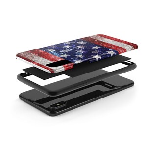 Sparkling American Flag Phone Case Fourth of July Patriotic Phone Case ...