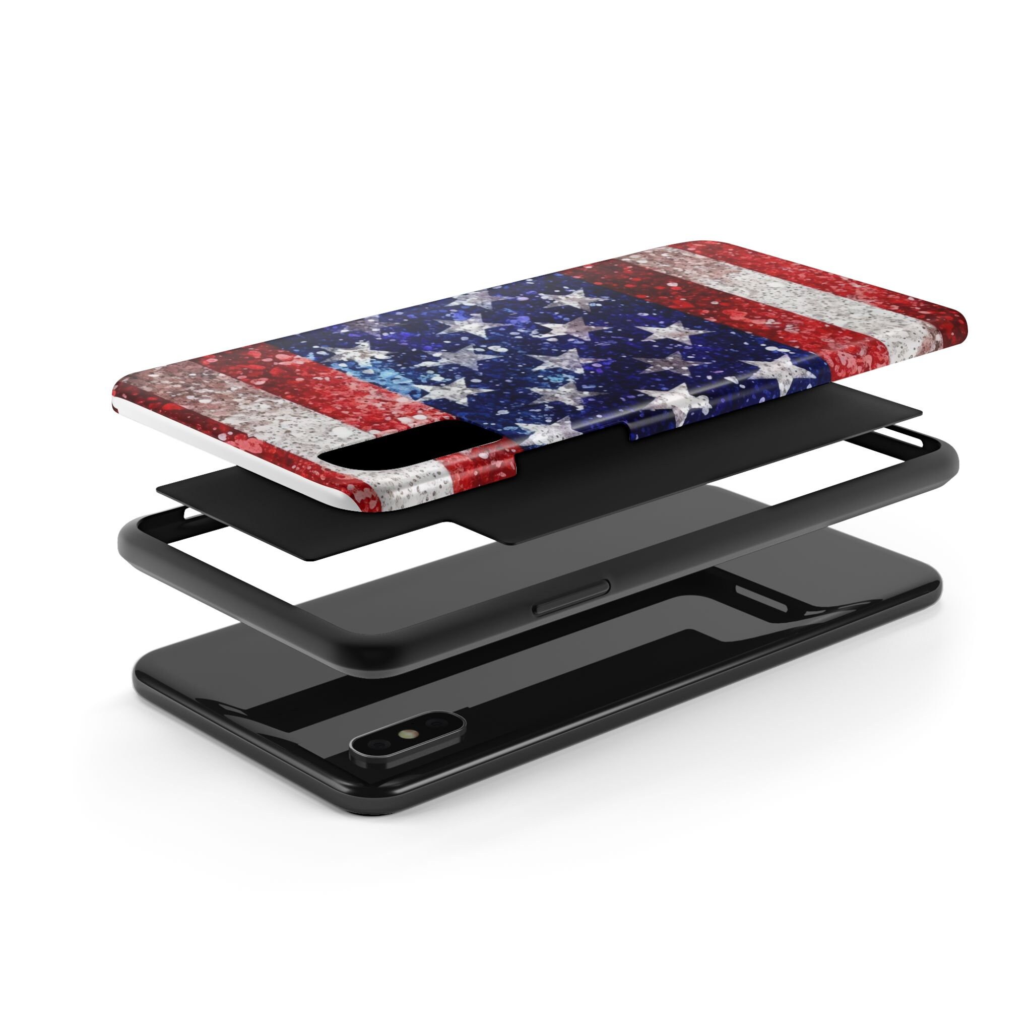 Sparkling American Flag Phone Case Fourth of July Patriotic Phone Case ...