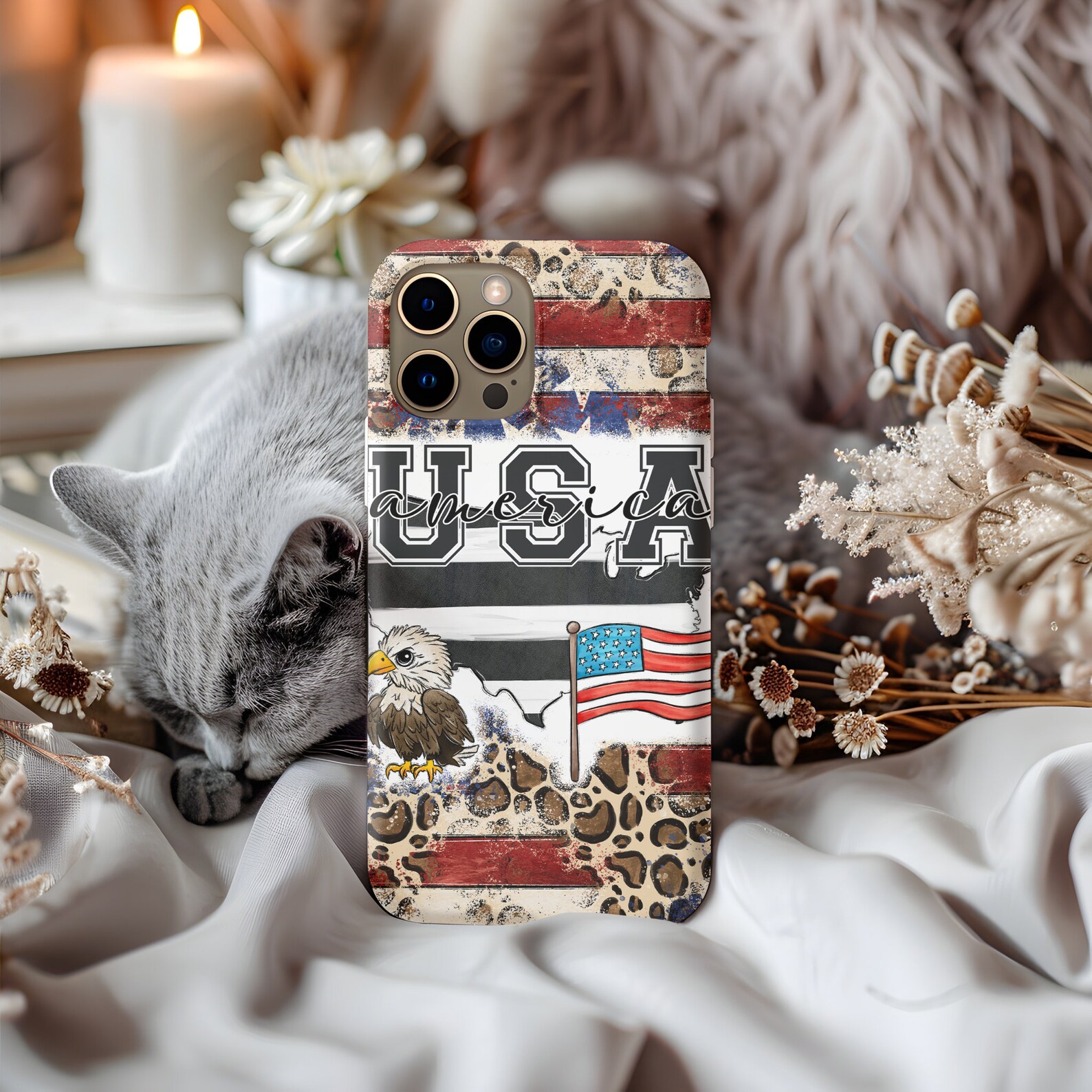 Patriotic American Flag Phone Case - USA Flag iPhone Cover - Etsy