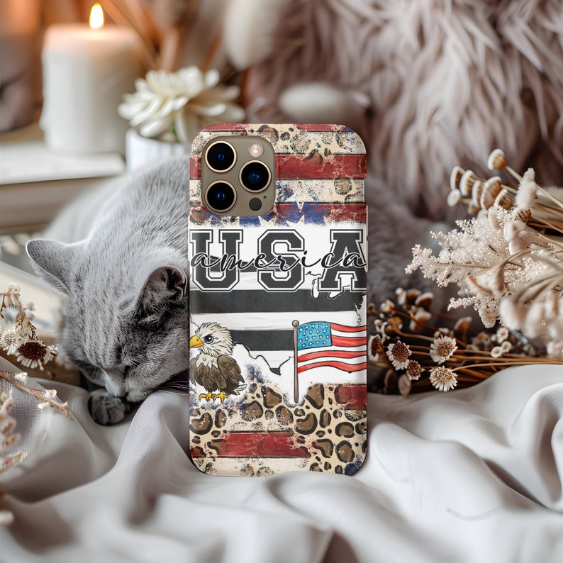 Patriotic American Flag Phone Case - USA Flag iPhone Cover - Etsy