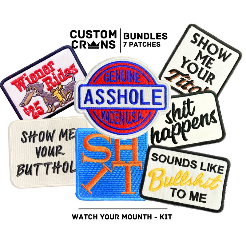 Funny Iron on Patch - Etsy
