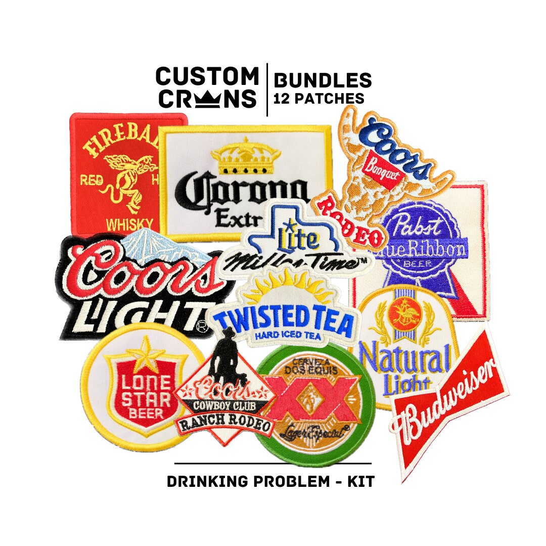 Drinking Patches Bundle Custom Trucker Hats Beer Patches College Party ...