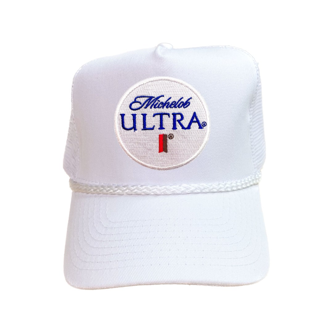Michelob Ultra Patch on Structure White Trucker Rope Hat With - Etsy