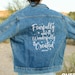 Christian Denim Jacket: Bible Verse Jean Jacket, Jesus Clothing - Etsy