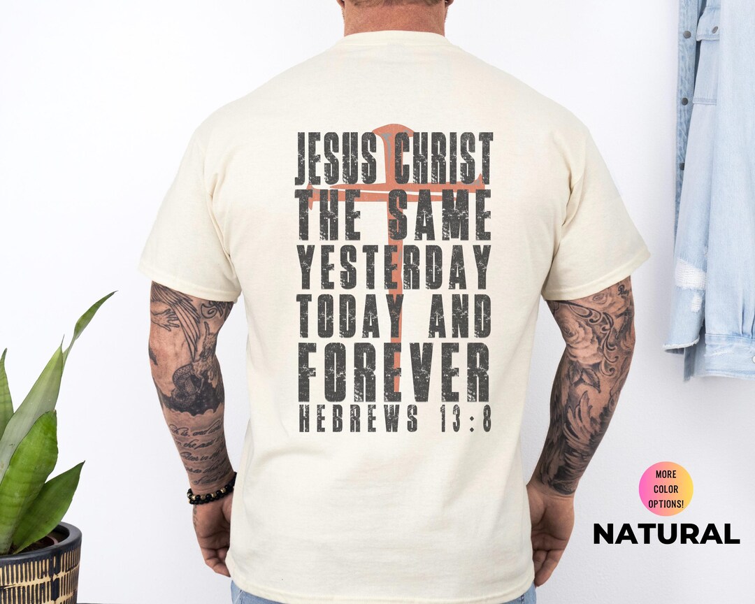 Jesus T-shirt for Men Christian Bible Verse Shirt Faith Based Apparel ...