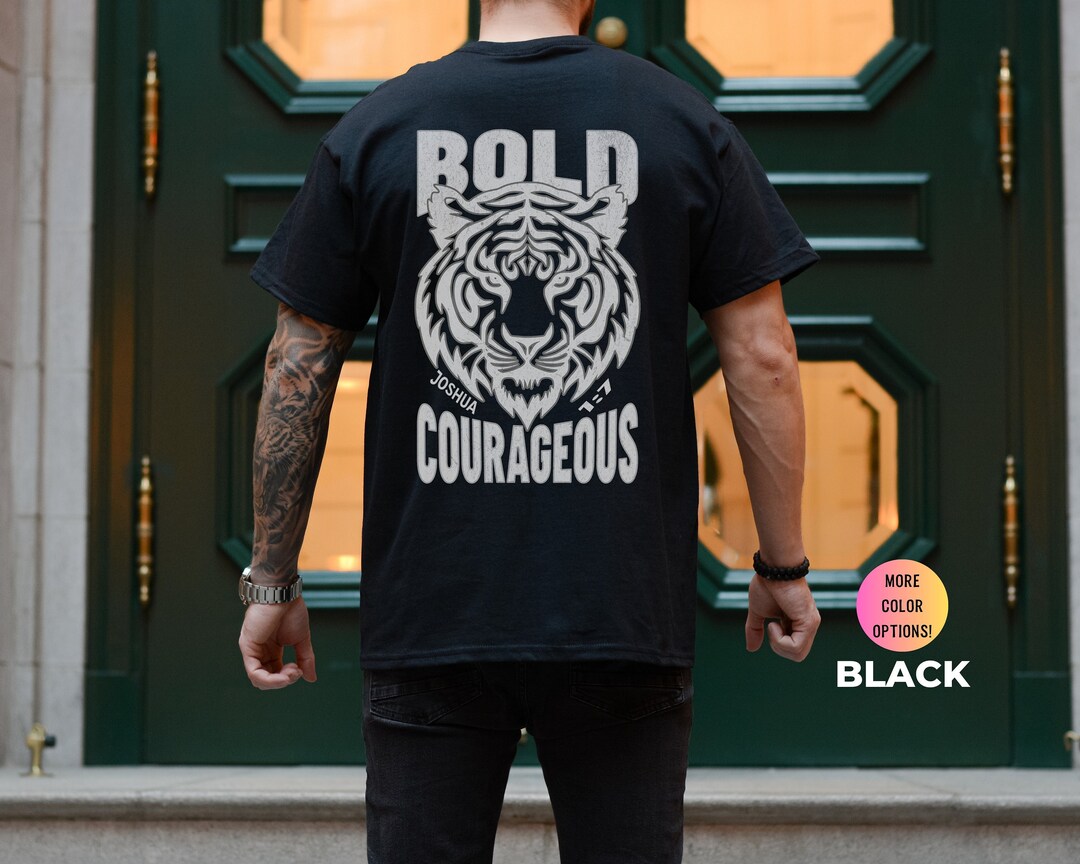 Christian Tiger Shirt: Retro Bible Verse Design, Men's Dad T-shirt - Etsy