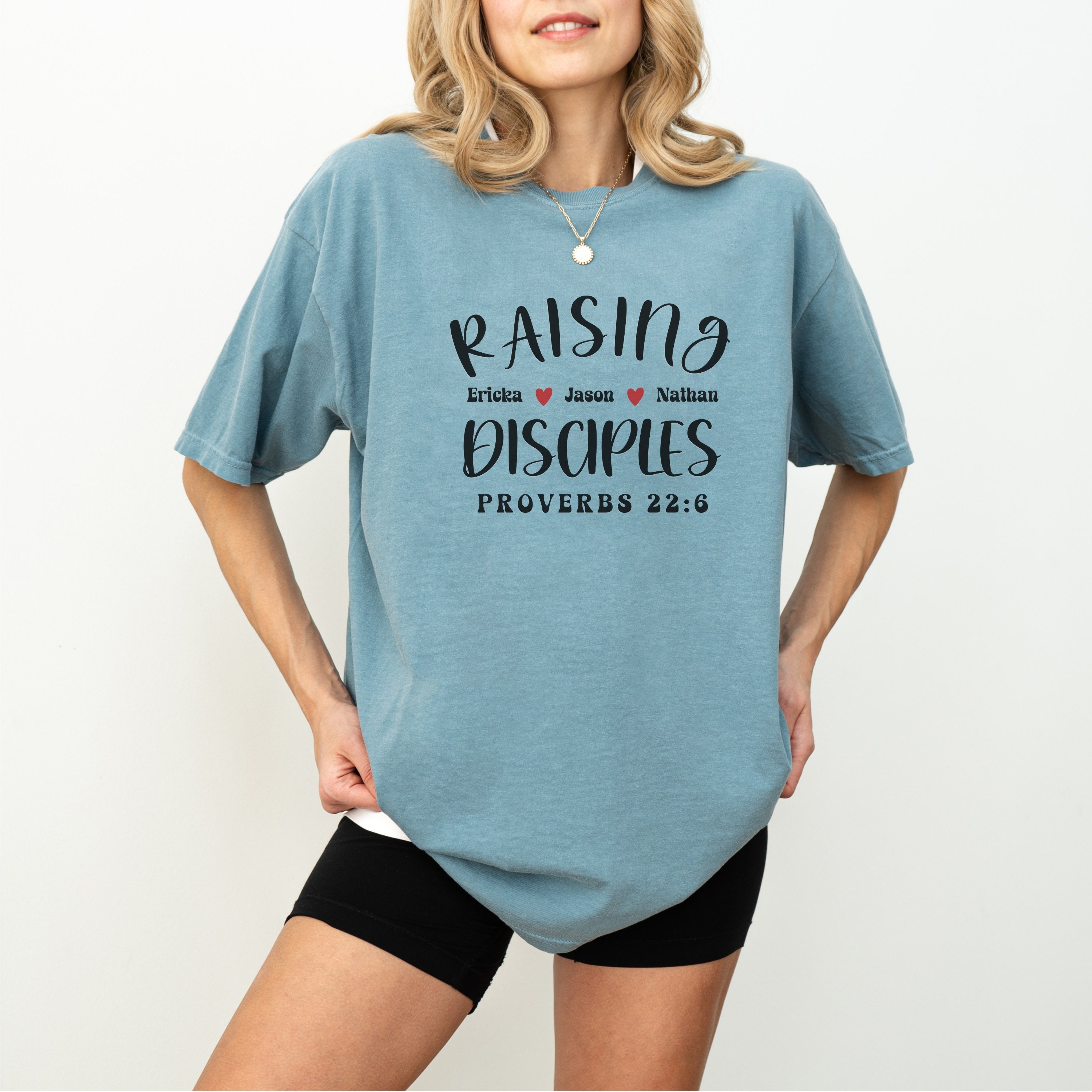 Raising Disciples Christian T Shirt Personalized Christian Tshirt Homeschooling Mom Shirt Custom ...