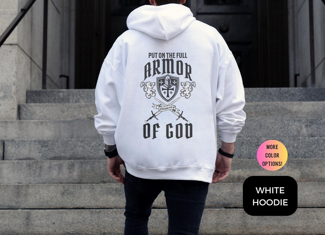 Armor of God Hoodie: Christian Bible Verse Sweatshirt - Etsy