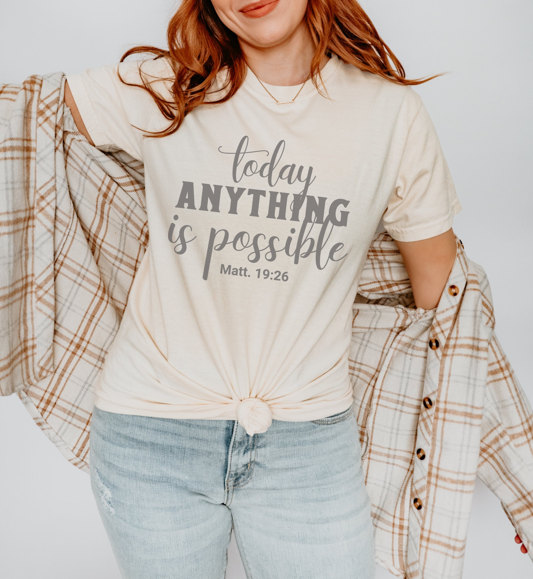 Christian T-shirts Bible Verse Shirt Womens Jesus Apparel Comfort ...