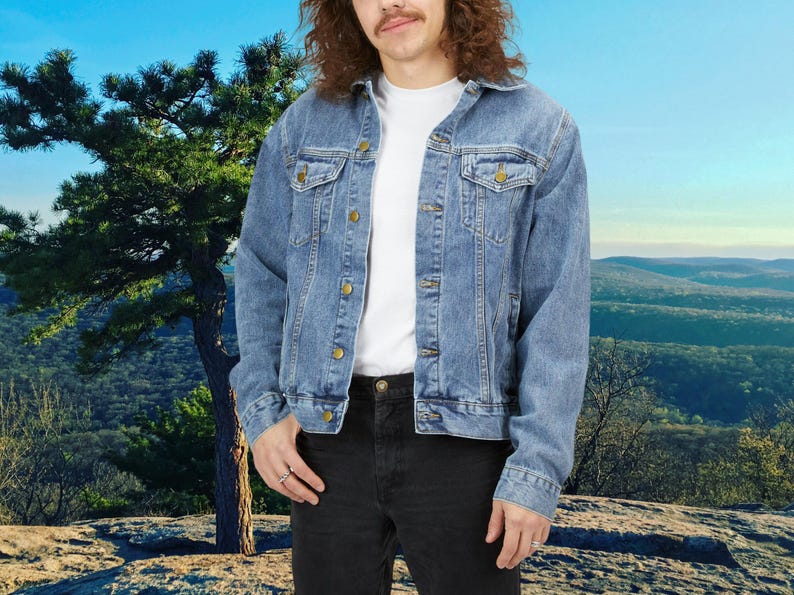 Mens Christian Denim Jacket: Jesus Eagle Vintage Blue Jean Jacket - Etsy