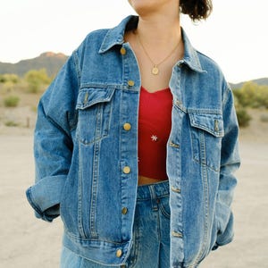 Christian Denim Jacket: Faith Based Tiger Design, Oversized Fit - Etsy