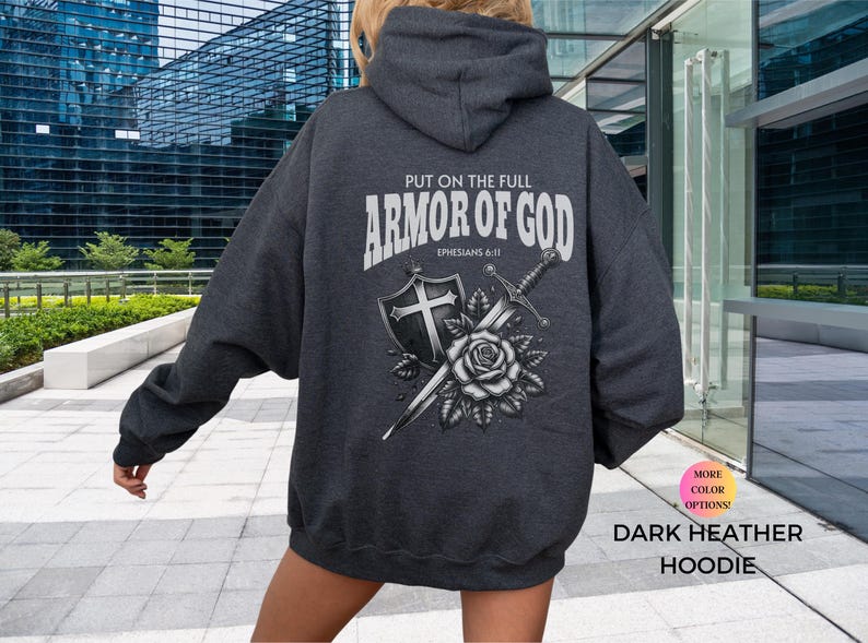 Armor of God Hoodie: Christian Bible Verse Faith Apparel - Etsy