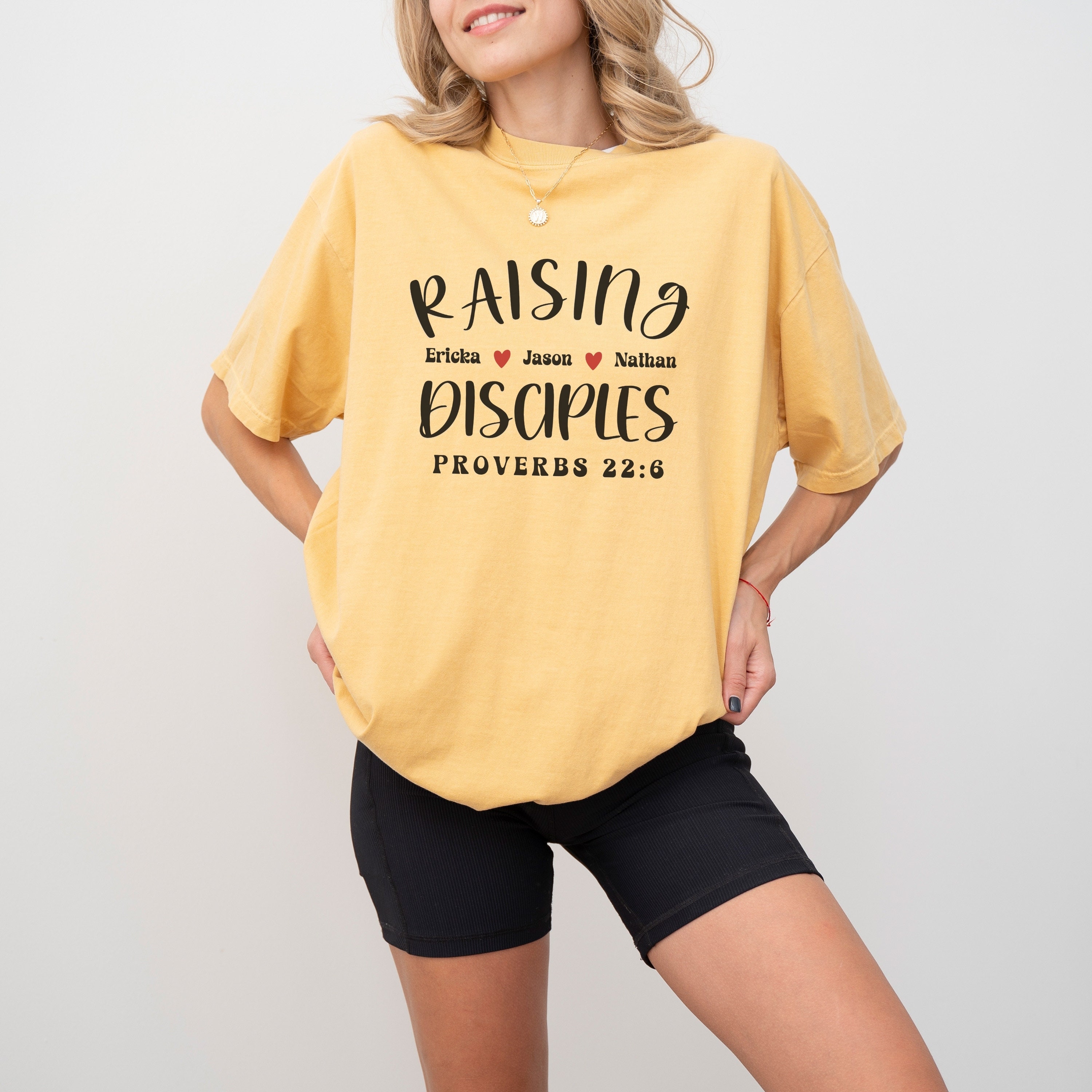 Raising Disciples Christian T Shirt Personalized Christian Tshirt ...