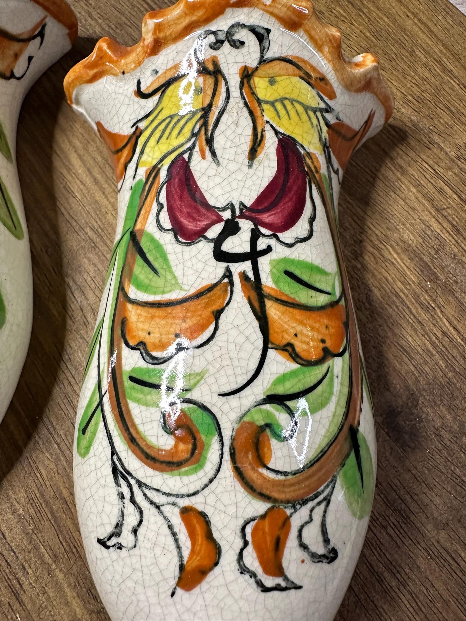 Vintage Japan Wall Pocket Pottery Set 2 - Etsy