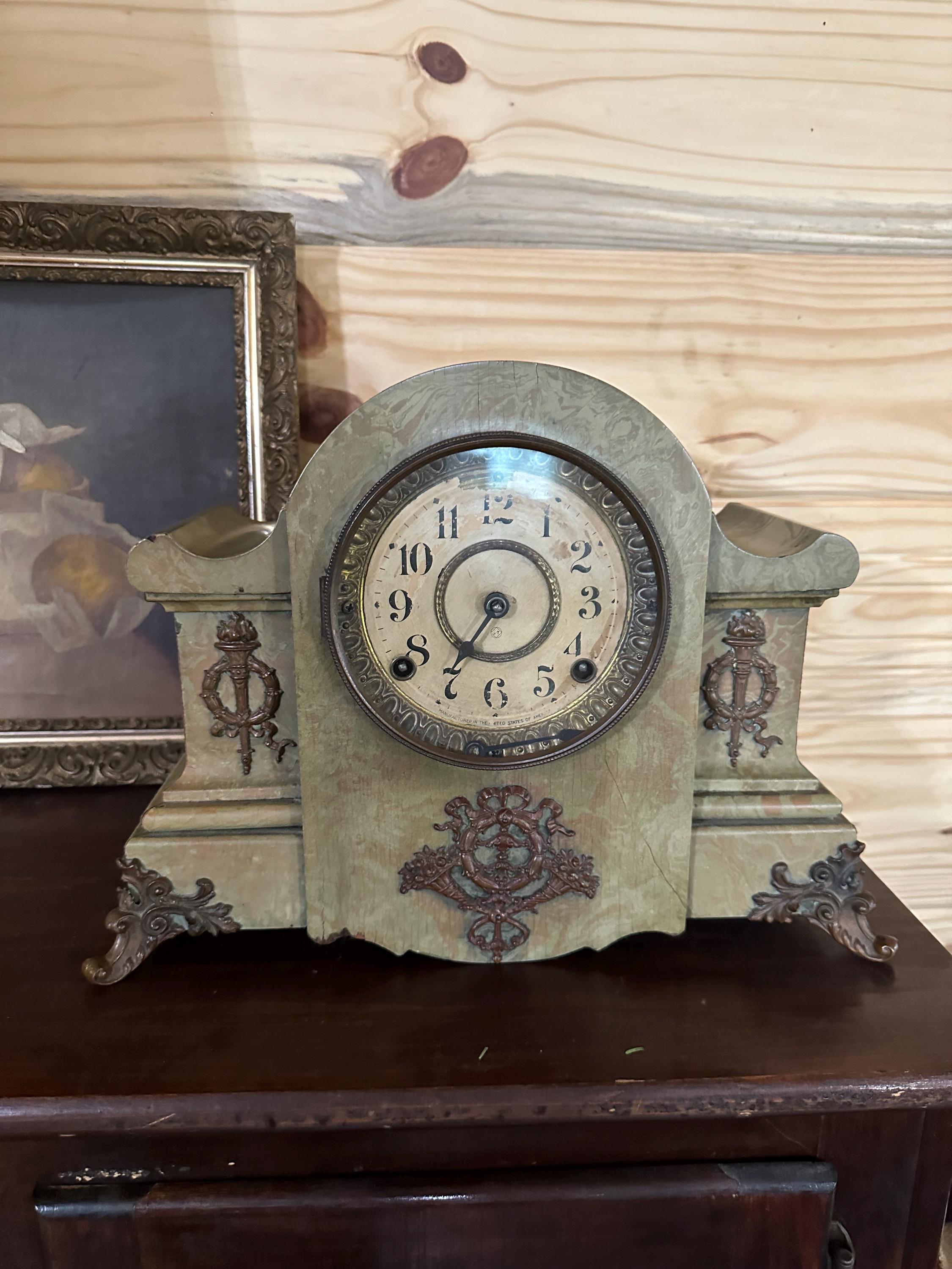 Seth Thomas Antique Mantel Clock - Etsy