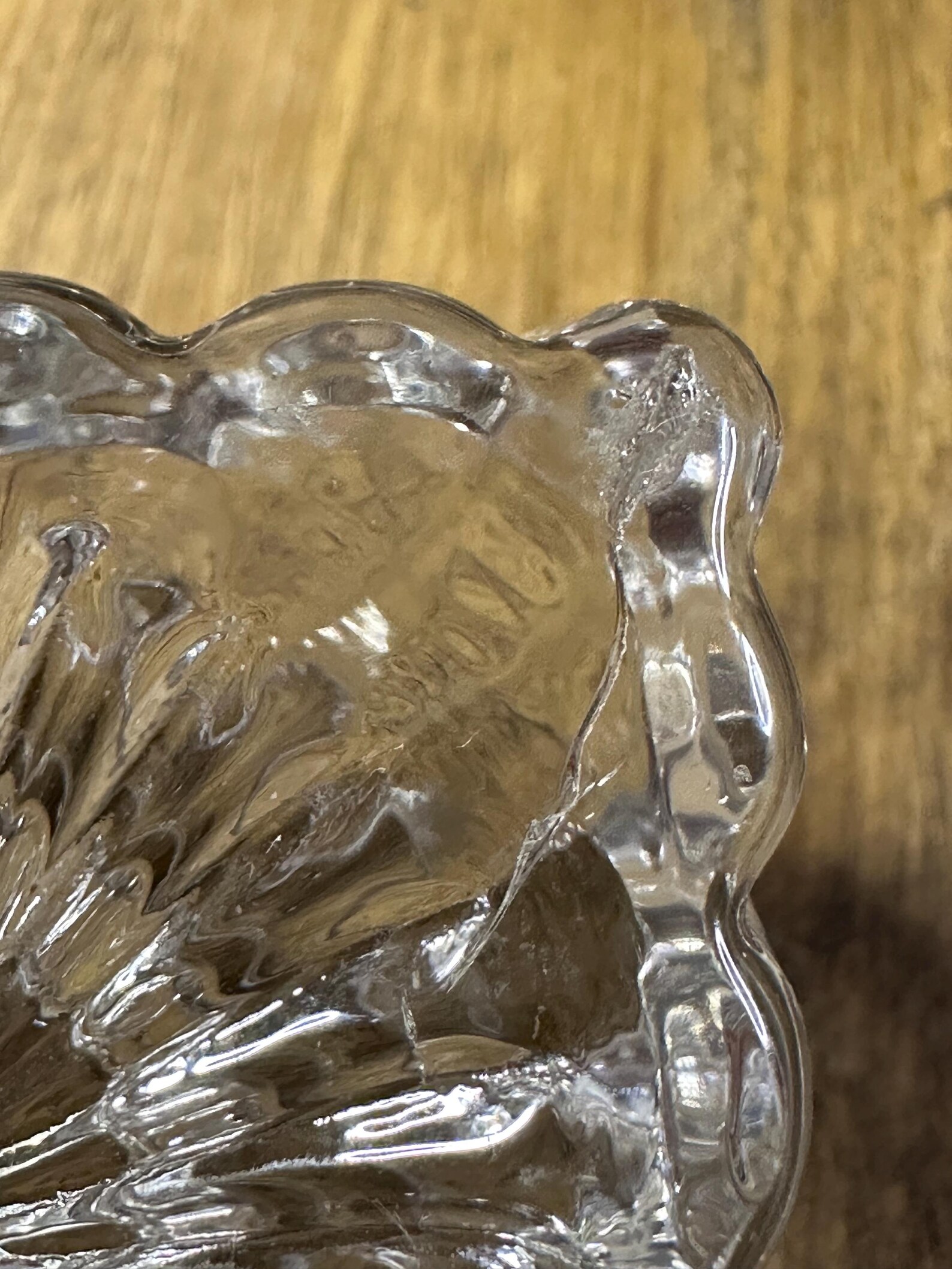 ABP Brilliant Cut Glass Swirl Pattern Made in 1850 Brass Lid ...