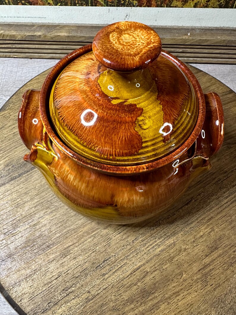 Vintage Dryden Original '79 Clay Bean Pot - Etsy