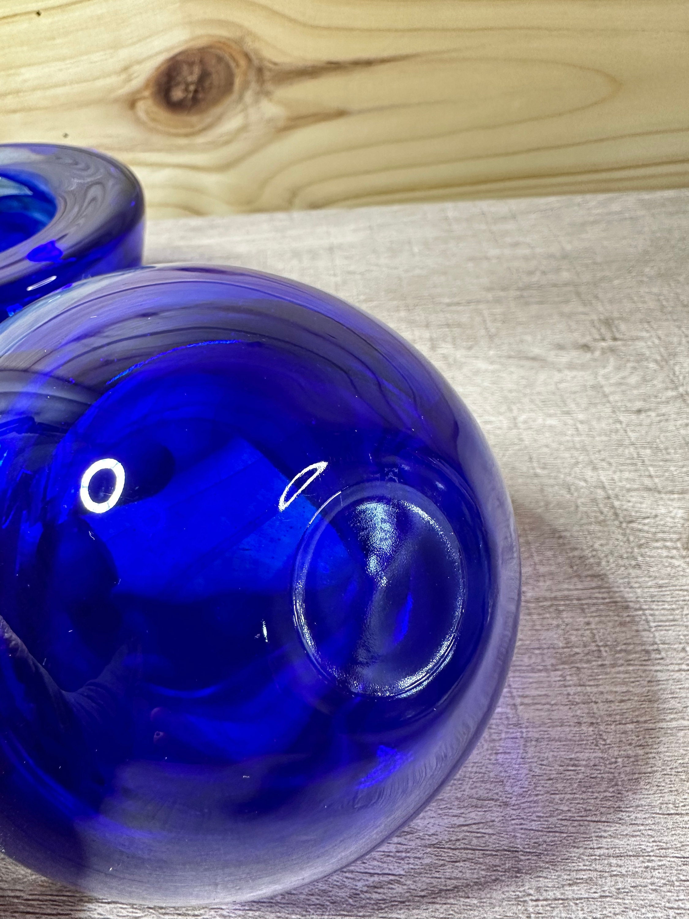 Vintage Kosta Boda Cobalt Blue Candle Holders - Etsy