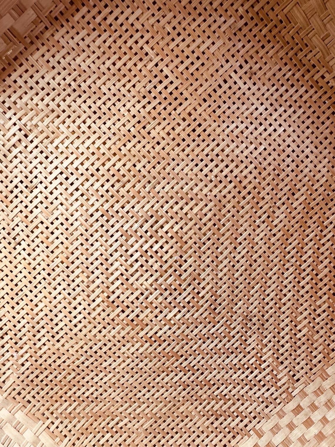 Vintage Large Round Bamboo Rice Sifter Basket - Etsy Canada