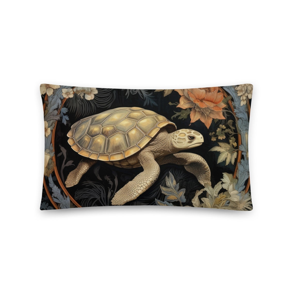 William Morris Turtle Pillow Sea Turtle Cushion - Etsy