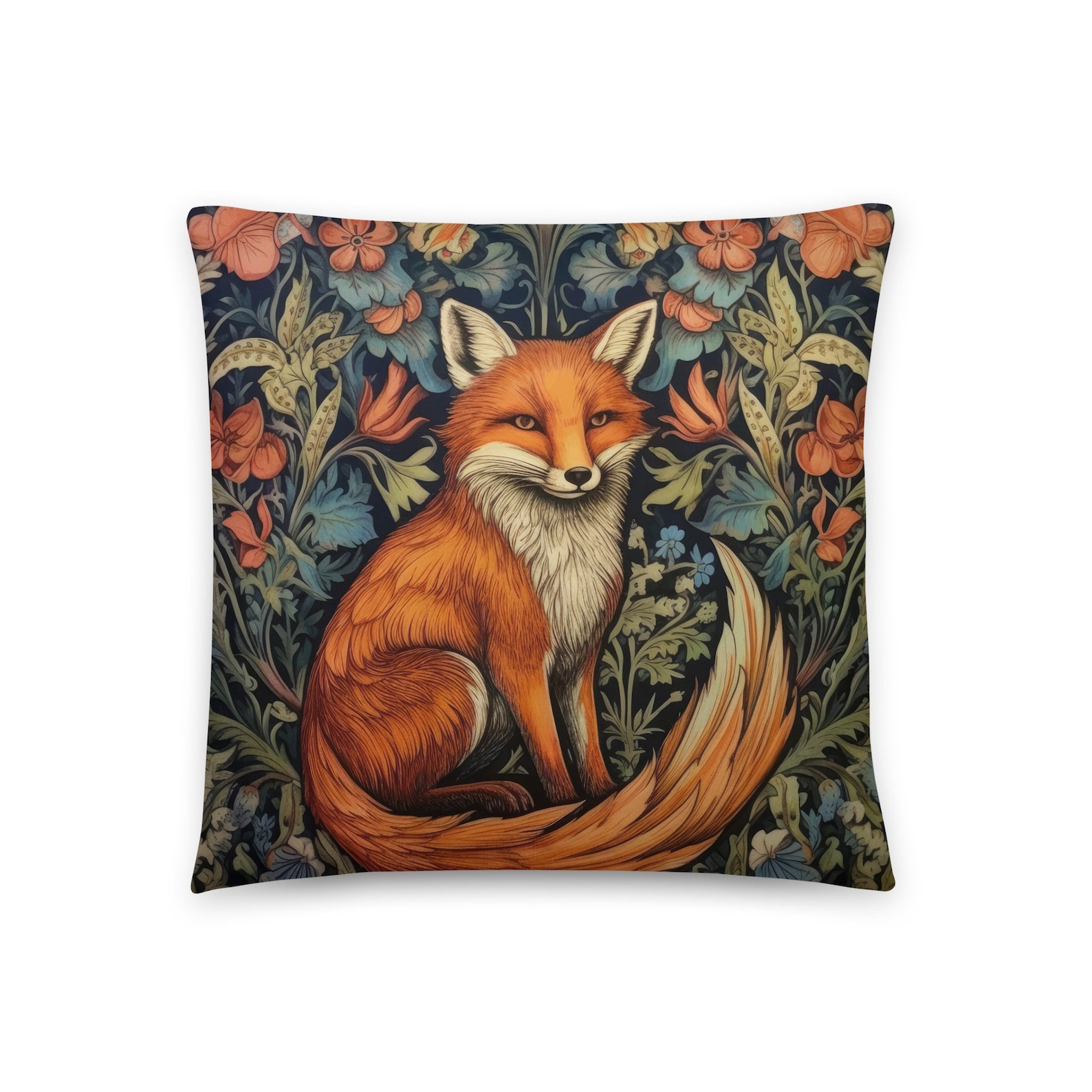 William Morris Fox Pillow Fox Cushion - Etsy
