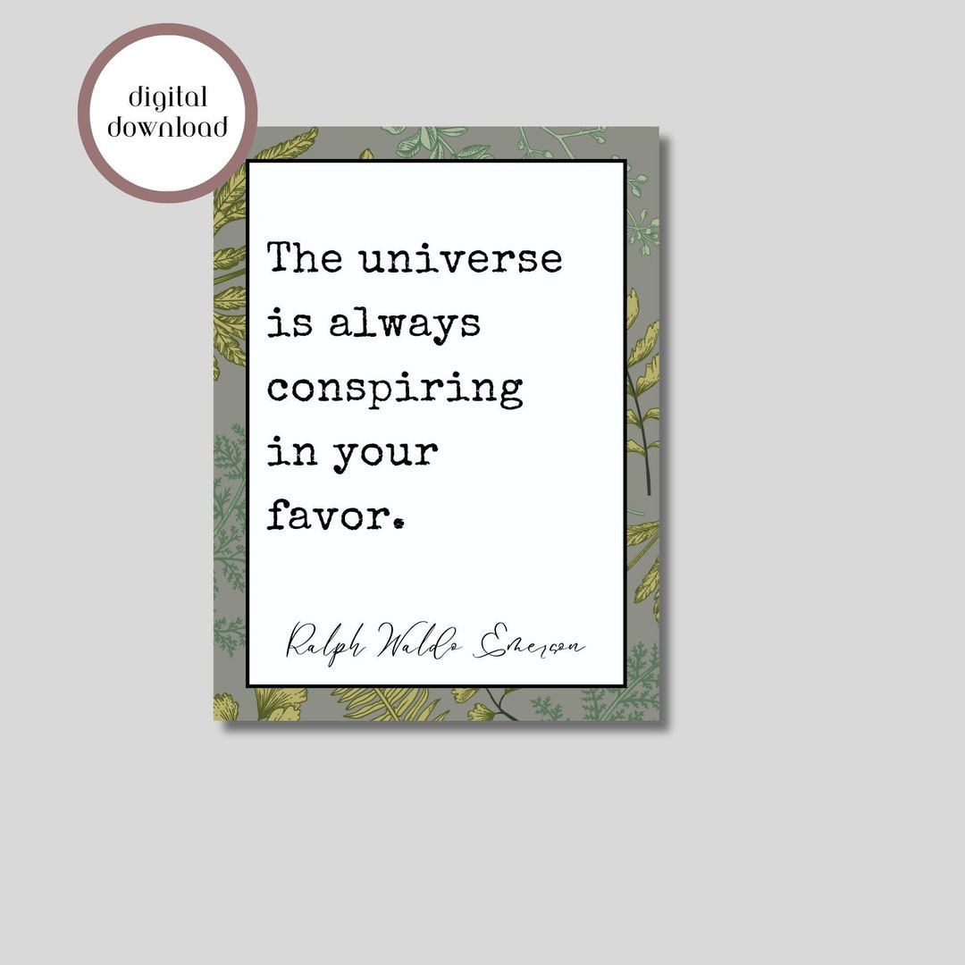 The Universe is Always Conspiring in Your Favor Inspirational Quote ...